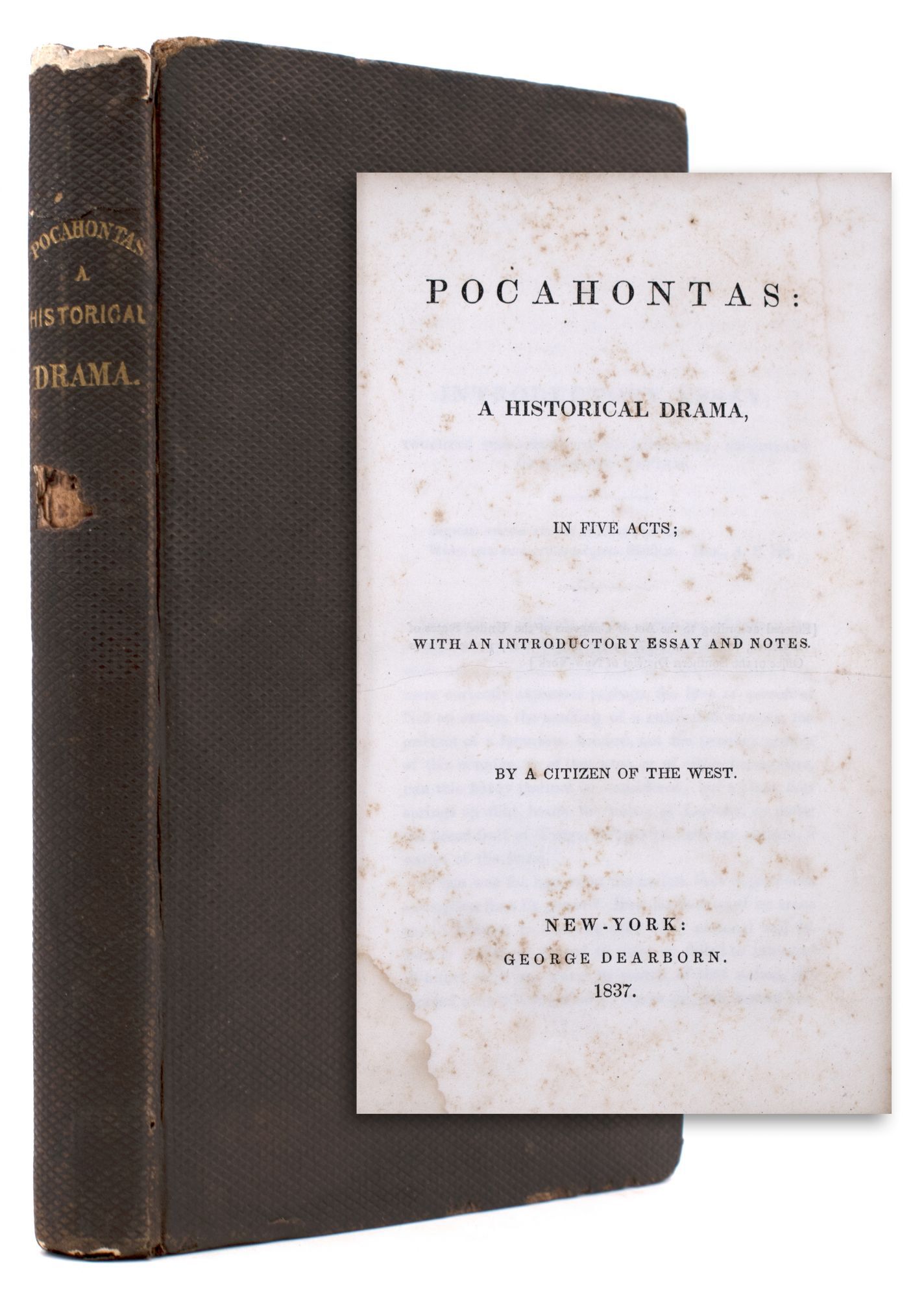 Pocahontas: A Historical Drama, in Five Acts; With an Introductory ...