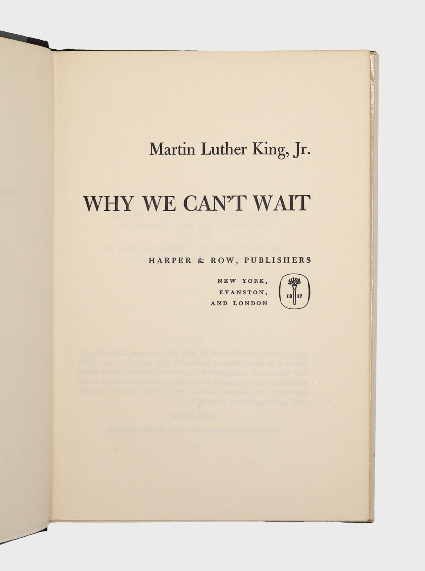 Why We Can't Wait - Martin Luther King, Jr. - First edition